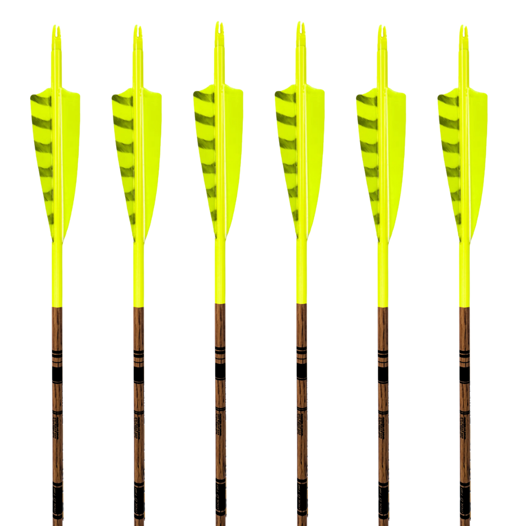 Gold Tip Traditional Arrows - Flo Yellow – Vantage Point Archery